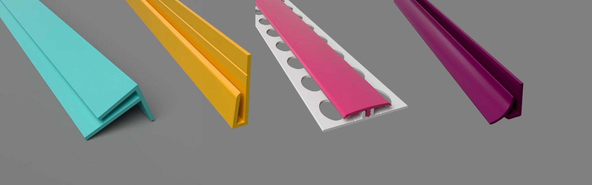 Profils Colorés en PVC - Finitions Assorties et Contrastées | Plaque ...